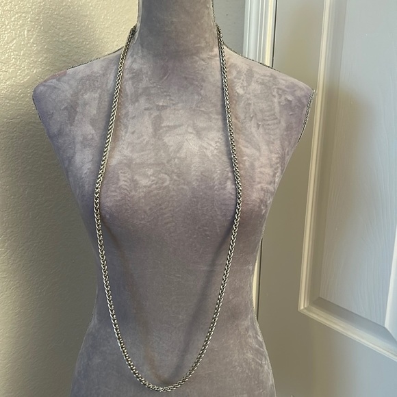 Accessories | Nwots Silver Braided Chainlink To Add To Bags To Use As A Crossbody Bag 23 | Poshmark